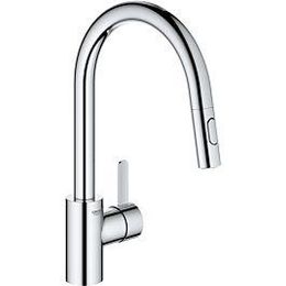 Grohe Eurostyle Cosmopolitan Spültisch-Einhebelmischer 31481001 chrom, schwenkbarer Rohrauslauf, herausziehbare Dual-Spülbrause