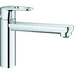 Grohe BauFlow Spültisch-Einhebelmischer 31688000 chrom, schwenkbarer, mittelhoher Auslauf