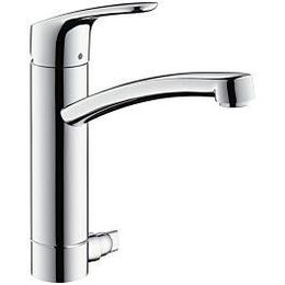 Hansgrohe Focus M41 Einhebel-Küchenmischer 200 1 jet 31803000 200, mit Geräteabsperrventil, schwenkbar, chrom