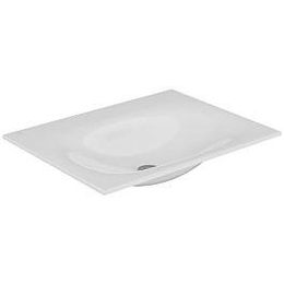 KEUCO Waschtisch Edition 11 31140310700 705 x 17 x 538 mm, weiss CleanPlus, ohne Hahnloch