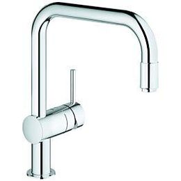 Grohe Spültischeinhebelmischer Minta Nr. 32067000 chrom, herausziehbarer U-Auslauf