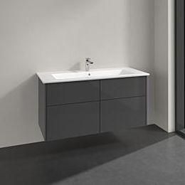 Villeroy & Boch Villeroy & Boch Finero Waschtischunterschrank S00504FPR1 inklusive Waschtisch, Glossy Grey, 4 Auszüge