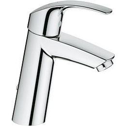 Grohe Waschtisch Armatur Eurosmart 2339310E chrom, SilkMove ES, mit Ablaufgarnitur