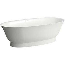 Laufen The new classic Oval-Freistehwanne H2208520000001 190 x 90 cm, Sentec, weiß