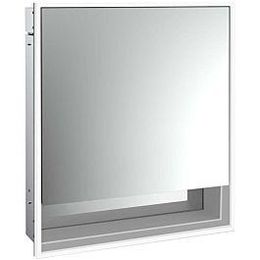 Emco Loft Unterputz-Lichtspiegelschrank 979805203 600x733mm, mit Unterfach, LED, Anschlag rechts, aluminium/Spiegel