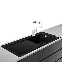 Hansgrohe Select Spülencombi 43214000 1050 x 510 mm, 1 Hauptbecken rechts, Abtropffläche, chrom