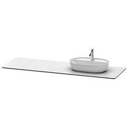 Duravit Luv Waschtisch-Konsole LU9468R1717 178,3x59,5cm, rechts, Weiß Struktur, aus Quarzstein, 1 Ausschnitt