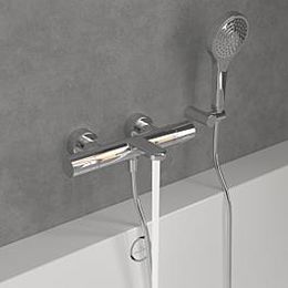 Villeroy & Boch Villeroy & Boch Universal Taps & Fittings Wannenthermostat TVT00000100061 rund, Wandmontage, chrom