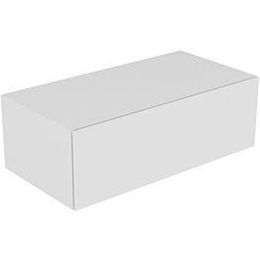 KEUCO Edition 11 Sideboard 31324270100 105 x 35 x 53,5 cm, mit LED-Beleuchtung, Lack Seidenmatt, Glas weiß satiniert