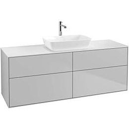 Villeroy & Boch Villeroy und Boch Finion Waschtischunterschrank G85100GJ 160x60,3cm, Emotion, Abdeckplatte white matt, Light grey matt