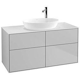 Villeroy & Boch Villeroy und Boch Finion Waschtischunterschrank F91100GJ 120x60,3cm, Abdeckplatte white matt, Light grey matt