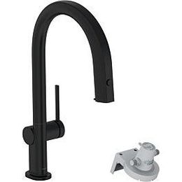 Hansgrohe Aqittura M91 Küchenarmatur 76826670 Ausziehauslauf, 1jet, sBox, mattschwarz