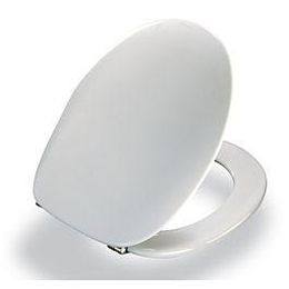 Pressalit 2000 WC-Sitz 124000-UN4999 weiß, mit Deckel, Standard, Univertikalscharnier UN4, Edelstahl