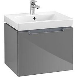 Villeroy & Boch Villeroy und Boch Villeroy & Boch Subway 2.0 Waschtisch-Unterschrank A68610FP 53,7x42x42,3cm, 1 Auszug, Griff chrom, glossy grey