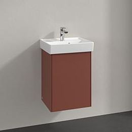 Villeroy & Boch Villeroy und Boch Collaro Waschtischunterschrank C00500AH 41x54,6x34,4cm, Waschbecken mittig, Anschlag links, wine red