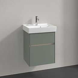 Villeroy & Boch Villeroy und Boch Collaro Waschtischunterschrank C00600AF 46x54,6x37,4cm, Waschbecken mittig, soft green