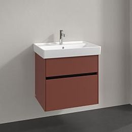 Villeroy & Boch Villeroy und Boch Collaro Waschtischunterschrank C00900AH 60,4x54,6x44,4cm, Waschbecken mittig, wine red