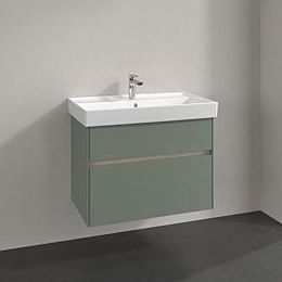 Villeroy & Boch Villeroy und Boch Collaro Waschtischunterschrank C01000AF 75,4x54,6x44,4cm, Waschbecken mittig, soft green