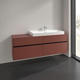 Villeroy & Boch Villeroy und Boch Collaro Waschtischunterschrank C03000AH 160x54,8x50cm, Waschtisch rechts, wine red