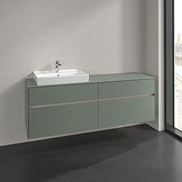 Villeroy & Boch Villeroy und Boch Collaro Waschtischunterschrank C02200AF 160x54,8x50cm, Waschtisch links, soft green