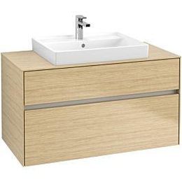 Villeroy & Boch Villeroy und Boch Villeroy & Boch Collaro Waschtischunterschrank C01900VJ 100x54,8x50cm, Waschtisch mittig, Nordic Oak