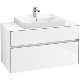 Villeroy & Boch Villeroy & Boch Collaro Waschtischunterschrank C01900DH 100x54,8x50cm, Waschtisch mittig, Glossy White