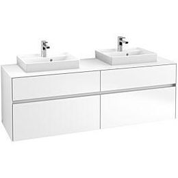 Villeroy & Boch Villeroy & Boch Collaro Waschtischunterschrank C02100MS 160x54,8x50cm, für 2 Waschtische, White Matt