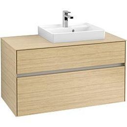 Villeroy & Boch Villeroy & Boch Collaro Waschtischunterschrank C01500VJ 100x54,8x50cm, Waschtisch rechts, Nordic Oak