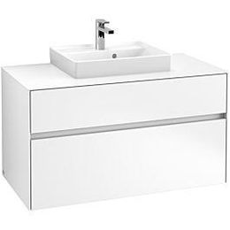 Villeroy & Boch Villeroy & Boch Collaro Waschtischunterschrank C01600MS 100x54,8x50cm, Waschtisch mittig, White Matt