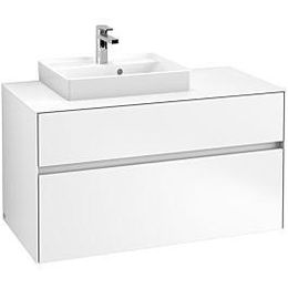 Villeroy & Boch Villeroy und Boch Villeroy & Boch Collaro Waschtischunterschrank C01400MS 100x54,8x50cm, Waschtisch links, White Matt