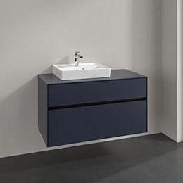 Villeroy & Boch Villeroy und Boch Collaro Waschtischunterschrank C01400VQ 100x54,8x50cm, Waschtisch links, marine blue