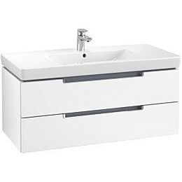 Villeroy & Boch Villeroy und Boch Villeroy & Boch Subway 2.0 Waschtischunterschrank A69010MS,98,7x41,6x44,9cm,Weiß Matt,Griff chrom