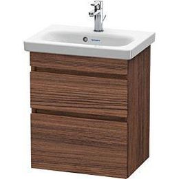 Duravit DuraStyle Waschtisch-Unterschrank DS640302121 50 x 36,8 cm, nussbaum dunkel, 2 Schubkästen, wandhängend