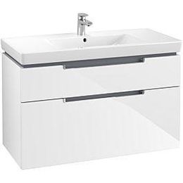 Villeroy & Boch Villeroy und Boch Villeroy & Boch Subway 2.0 Unterschrank A91510DH 98,7 x 59 x 44,9 cm, glossy white, Griffe chrom