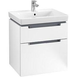 Villeroy & Boch Villeroy & Boch Subway 2.0 Waschtischunterschrank A90910MS, 58,7x59x45,4cm, White Matt, chrom