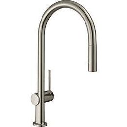 Hansgrohe Talis M54 Küchenarmatur 72801800 mit Ausziehbrause 2jet, sBox, Edelstahl Finish