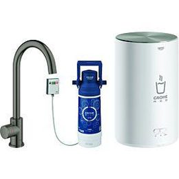 Grohe Red Spültisch-Standventil 30085AL1 hard graphite gebürstet, M-Size, mit Boiler