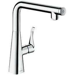 Hansgrohe Metris Select 260 Küchenarmatur 14847800 Edelstahl-Optik, schwenkbarer Auslauf