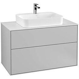 Villeroy & Boch Villeroy und Boch Finion Waschtischunterschrank F35100GJ 100x60,3cm, Abdeckplatte white matt, Light grey matt