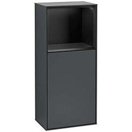 Villeroy & Boch Villeroy und Boch Finion Seitenschrank G510PDHG 41,8x93,6cm, rechts, Emotion, Regal oben Black matt, Midnight Blue Matt Lacquer