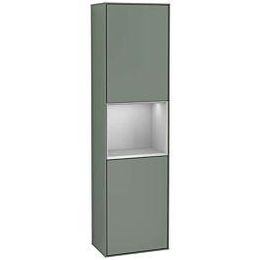 Villeroy & Boch Villeroy und Boch Finion Hochschrank G460GJGM 41,8x151,6cm, links, Emotion, Regal Grey Matt Lacquer, Olive Matt Lacquer