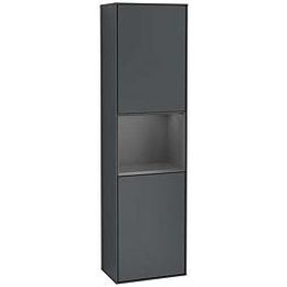 Villeroy & Boch Villeroy und Boch Finion Hochschrank G460GKHG 41,8x151,6cm, links, Emotion, Regal Anthracite Matt Lacquer, Midnight Blue Matt Lacquer