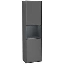 Villeroy & Boch Villeroy und Boch Finion Hochschrank G460HGGK 41,8x151,6cm, links, Emotion, Regal Midnight Blue Matt Lacquer, Anthracite matt