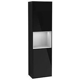 Villeroy & Boch Villeroy und Boch Finion Hochschrank G470GJPH 41,8x151,6cm, rechts, Emotion, Regal Grey Matt Lacquer, Glossy Black Lacquer