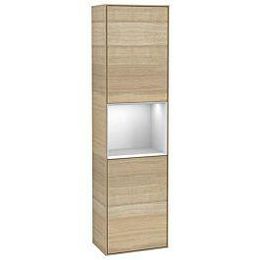 Villeroy & Boch Villeroy und Boch Finion Hochschrank G470MTPC 41,8x151,6cm, rechts, Emotion, Regal White Matt Lacquer, Oak Veneer