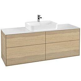 Villeroy & Boch Villeroy und Boch Finion Waschtischunterschrank G44100PC 160x60,3cm, Emotion, Abdeckplatte white matt, Oak Veneer