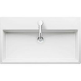 Duravit Vero Air Waschtisch 2350800060 weiss, 80x47cm, ohne Hahnloch, mit Überlauf