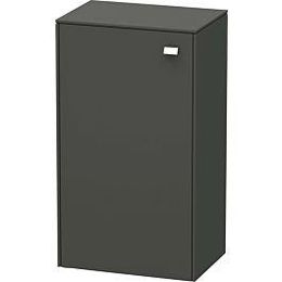 Duravit Brioso Halbhochschrank Individual 61-91cm BR1340L1049, Graphit Matt, Tür links, Griff Chrom