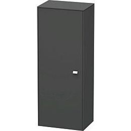 Duravit Brioso Halbhochschrank Individual 91-133cm BR1341L1049, Graphit Matt, Tür links, Griff Chrom