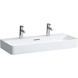 Laufen Val Waschtisch H8162870001071 95 x 42 cm, weiß, 2 Hahnlöcher und Überlauf